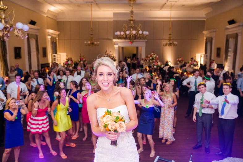 Francesca + Brendan // Navy, Orange + Gold Charleston Wedding at ...