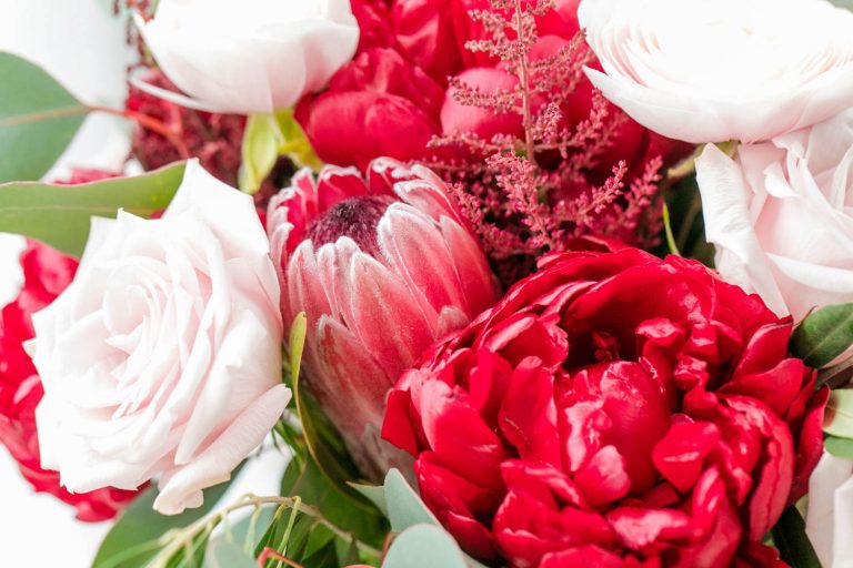 Mandy + Daniel // Whimsical Burgundy Winter Wedding at the Rice Mill