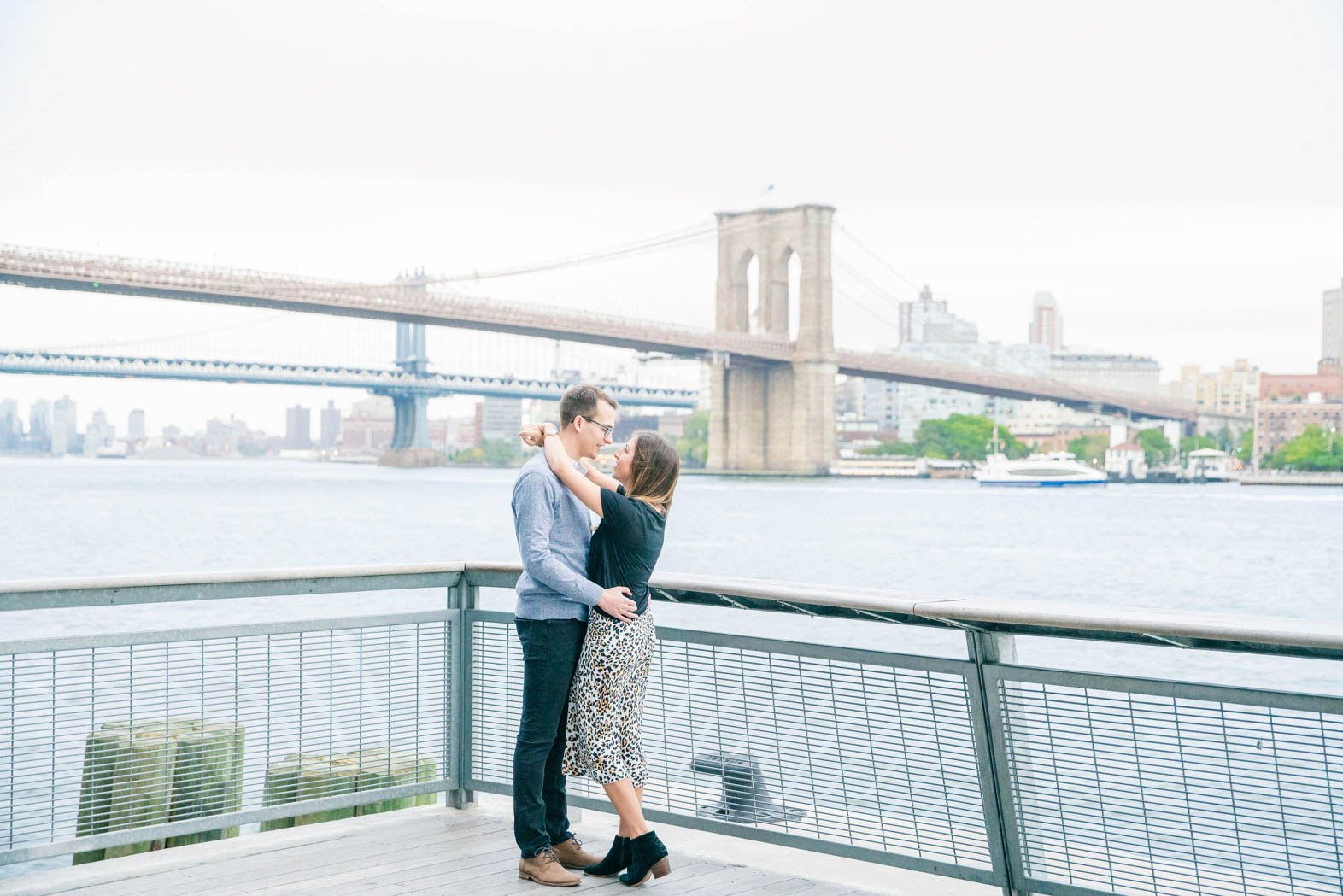 Erin + Benjamin // Downtown Manhattan NYC Engagement Session
