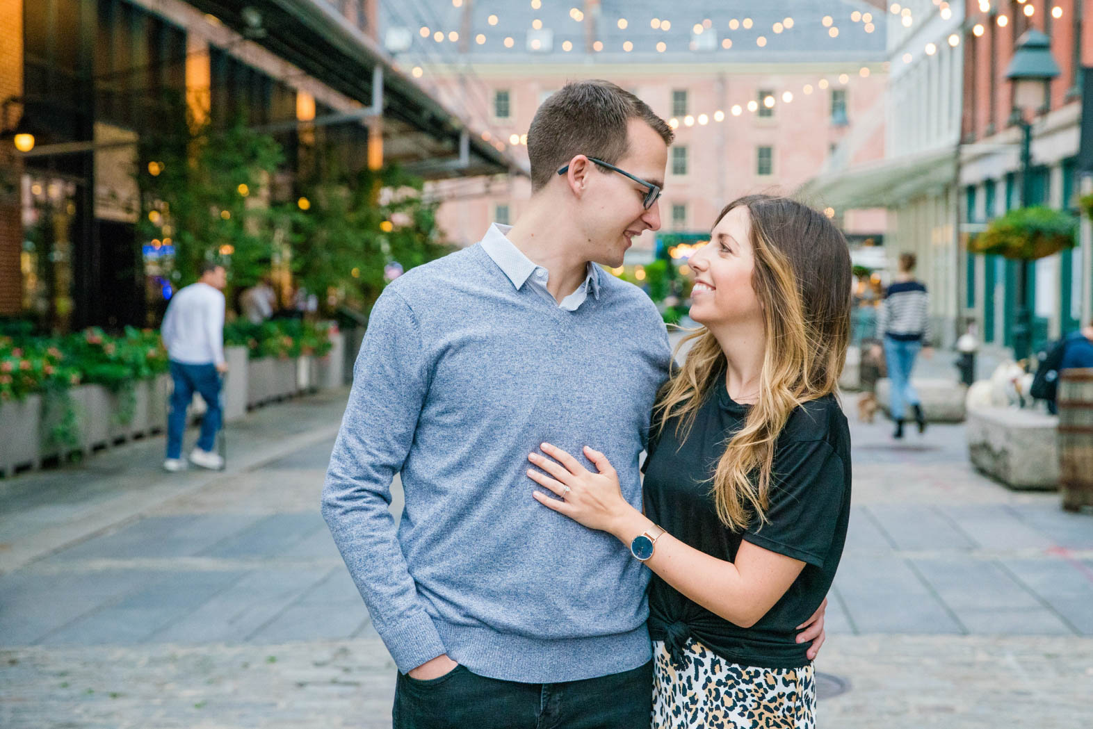 Erin + Benjamin // Downtown Manhattan NYC Engagement Session